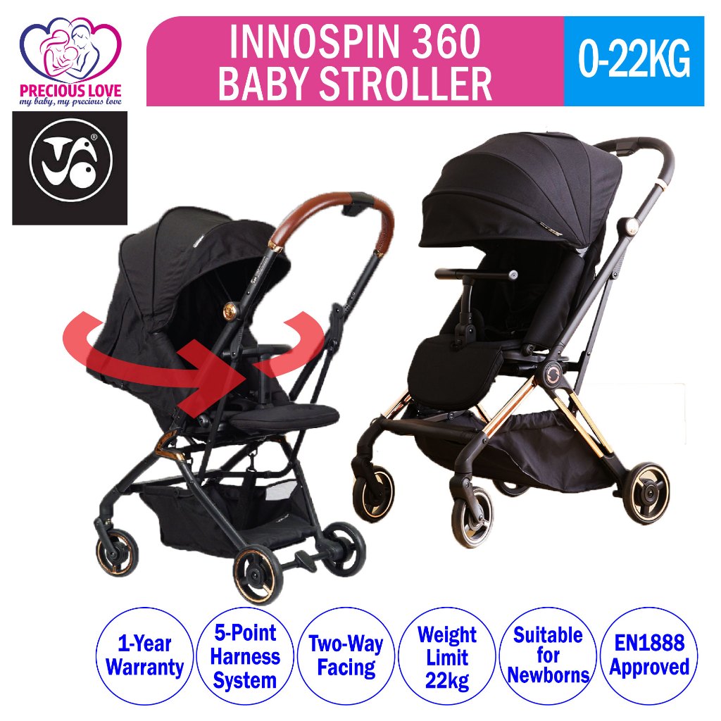 Tavo Innospin / Innospin X 𝟯𝟲𝟬° Spin Baby Stroller | 2-Way Facing | up ...