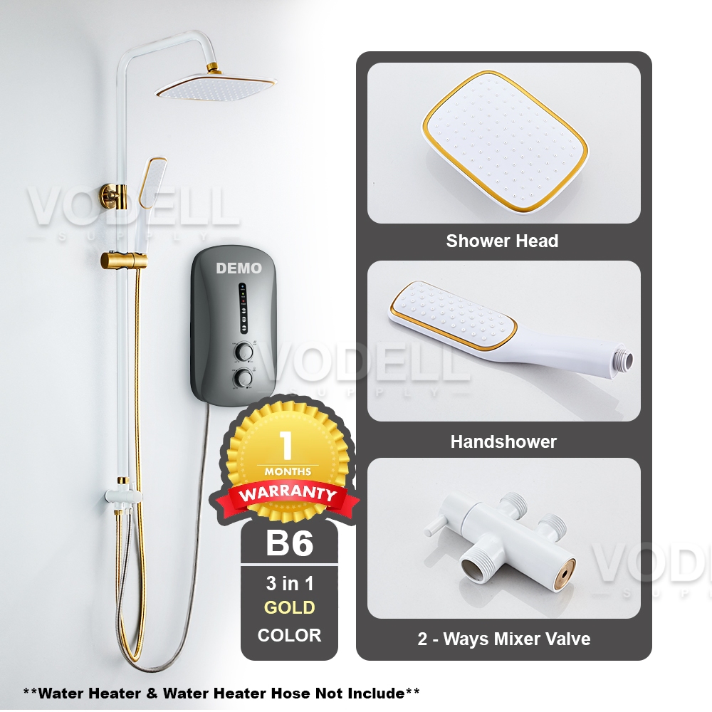 VODELL 304 Stainless Steel 4in1 Digital Shower Set Bathroom Mixer ...