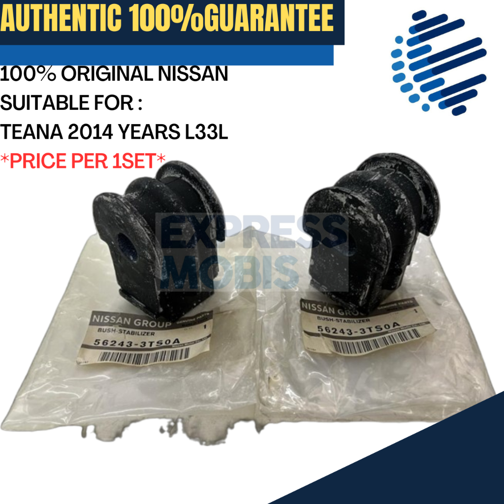 100% ORIGINAL NISSAN REAR STABILIZER BAR BUSH ( 1 SET ) 56243-3TS0A ...