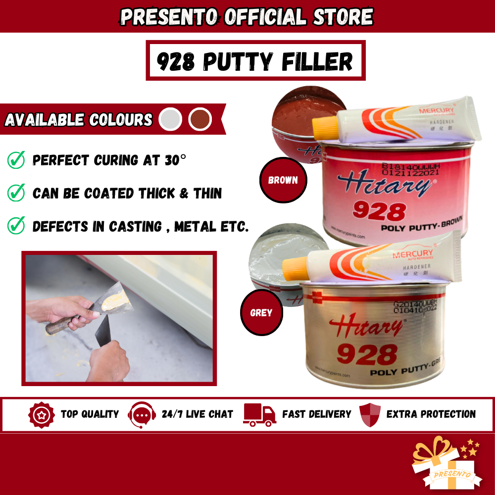 1KG NISSAN HITARY 928 CAR PUTTY WITH HARDENER 928 POLY PUTTY WITH ...
