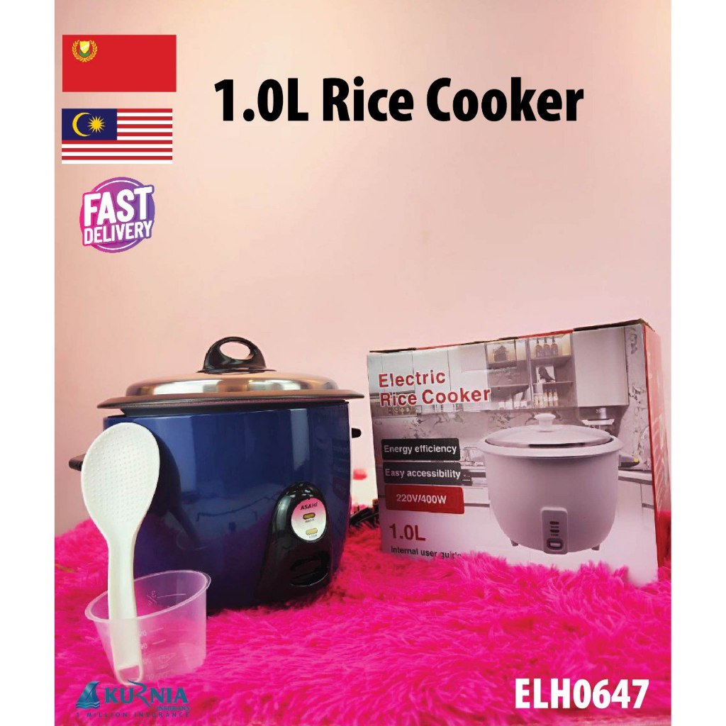 SMART/ASAHI RICE COOKER ELECTRIC 1.0L/1.5L PERIUK NASI ELETRIK NOT ...