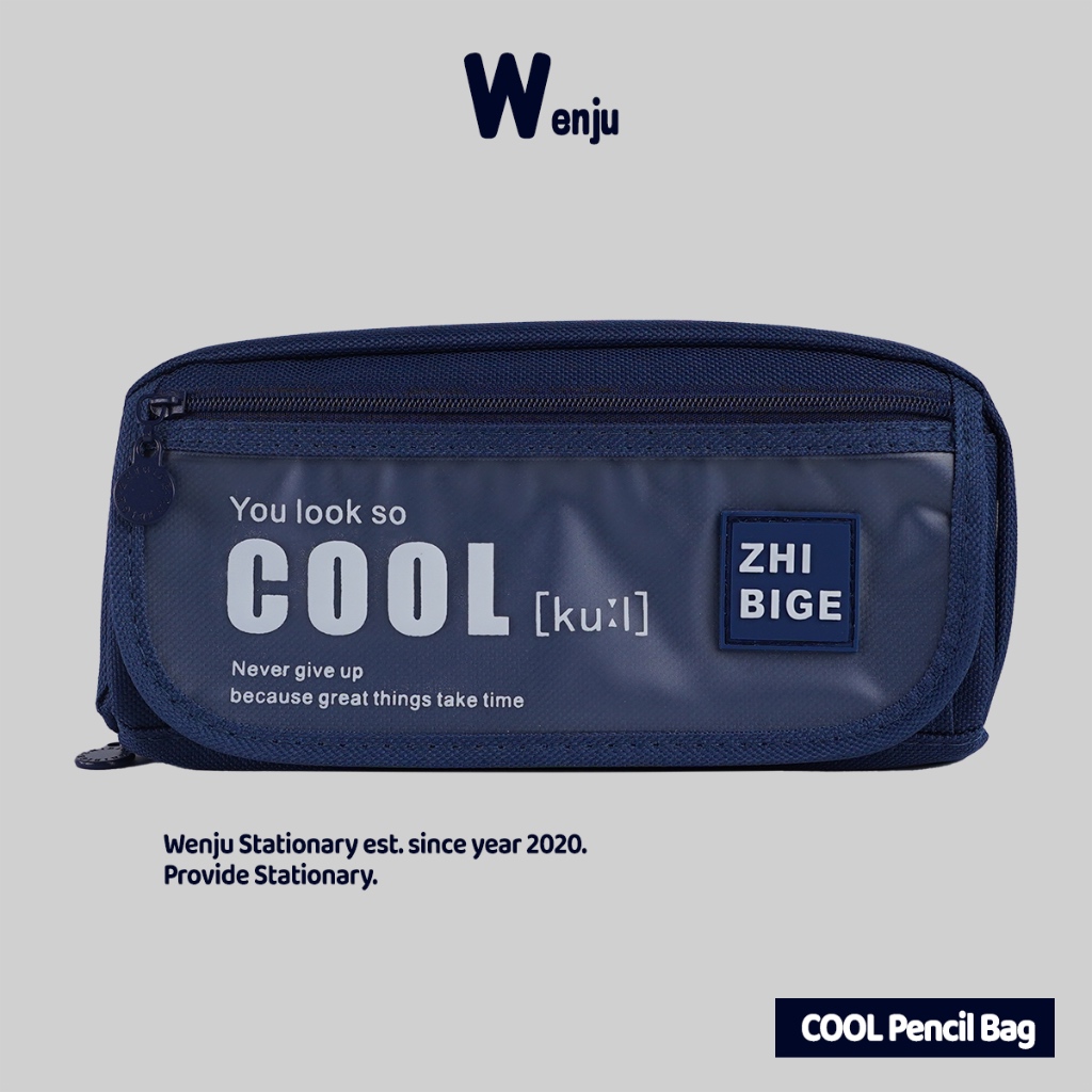 WENJU | COOL Japanese Pencil Bag (Blue) | Shopee Malaysia