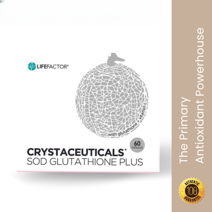 LIFE FACTOR® Crystaceuticals® SOD Glutathione Plus Perfecting Skin ...