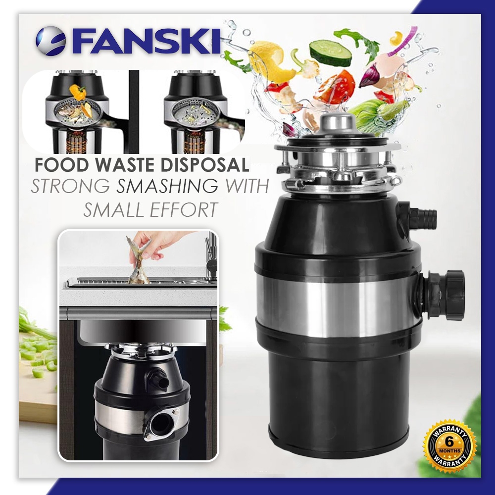 Sink Waste Disposer Grinder Food Garbage with Safety Air Switch 240V ...