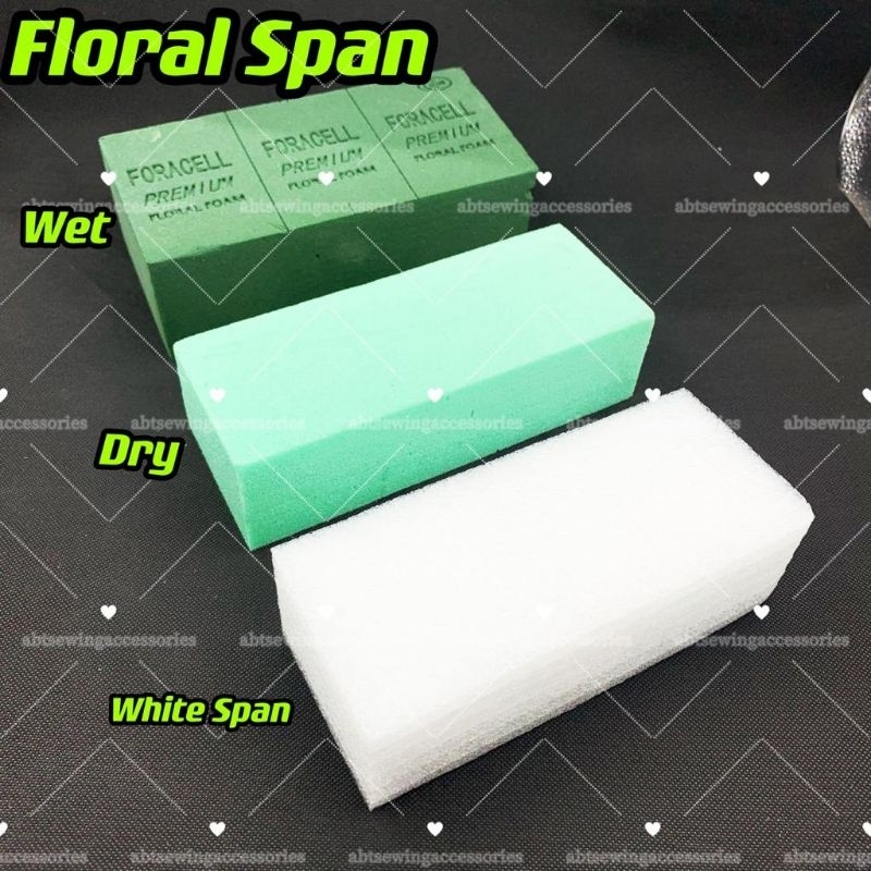 (1PC) Dry Floral Foam/Dry Sponge Dry Flower Wet Foam/Dry Span Bunga ...