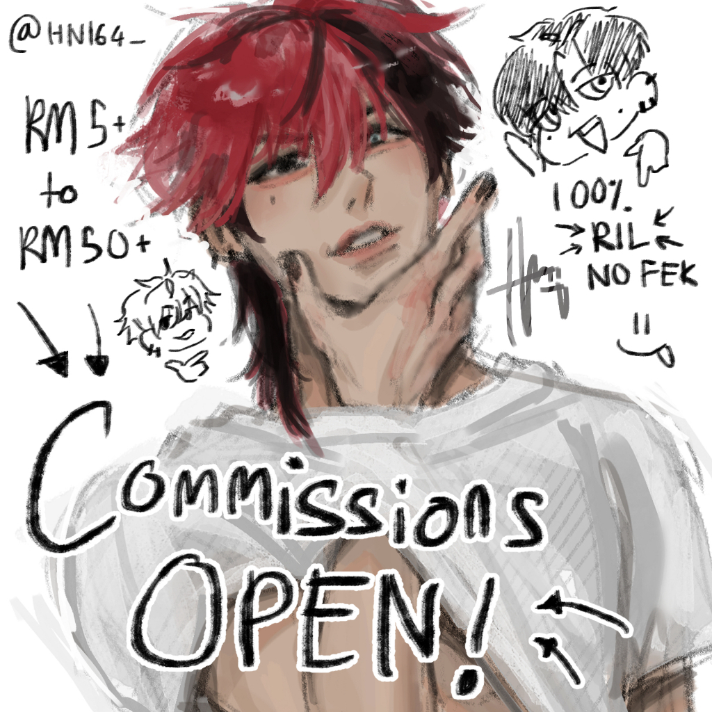Art Commission Digital Drawing Lukisan Digital ꒦ Anime/OC/Others ☆[PLS ...