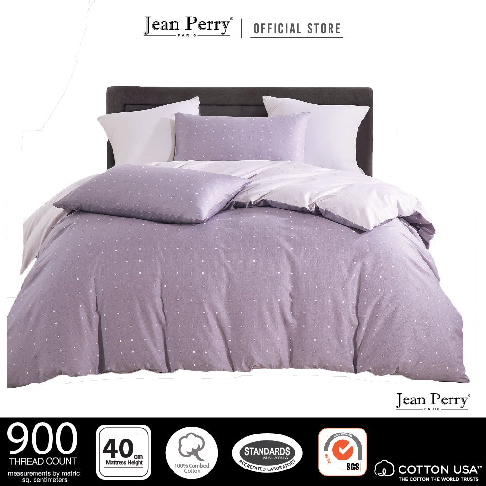 Jean Perry Herel Cotton KING Fitted Bedsheet Set (without Comforter ...