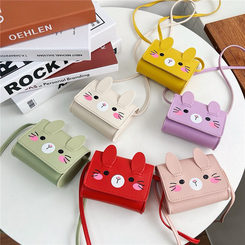 Girls Cute Rabbit Crossbody Bags sling bag Cartoon Baby Kids Coin Purse ...
