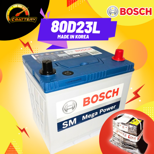 80D23L | 55D23L Bosch Car Battery | Car Battery Proton Exora, Camry ...