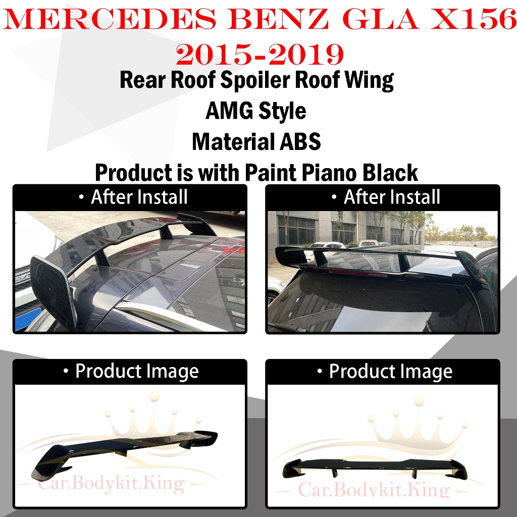 MERCEDES BENZ GLA X156 2015-2019 AMG STYLE CAR SPOILER REAR SPOILER ...