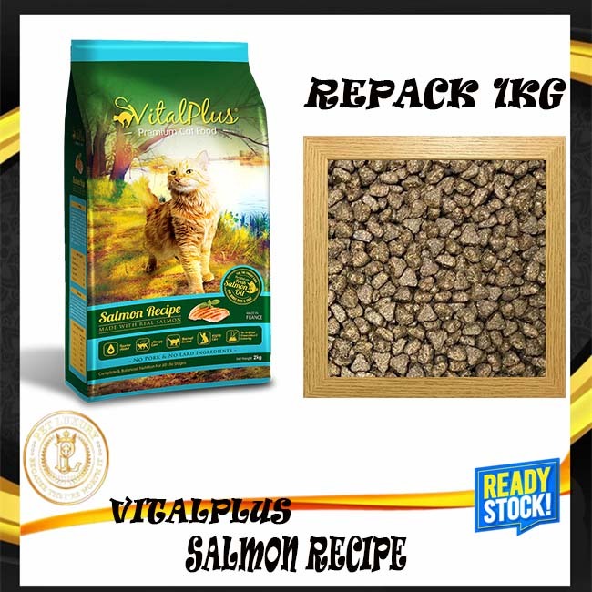 Vitalplus Premium Cat Food Salmon 1KG REPACK | Shopee Malaysia