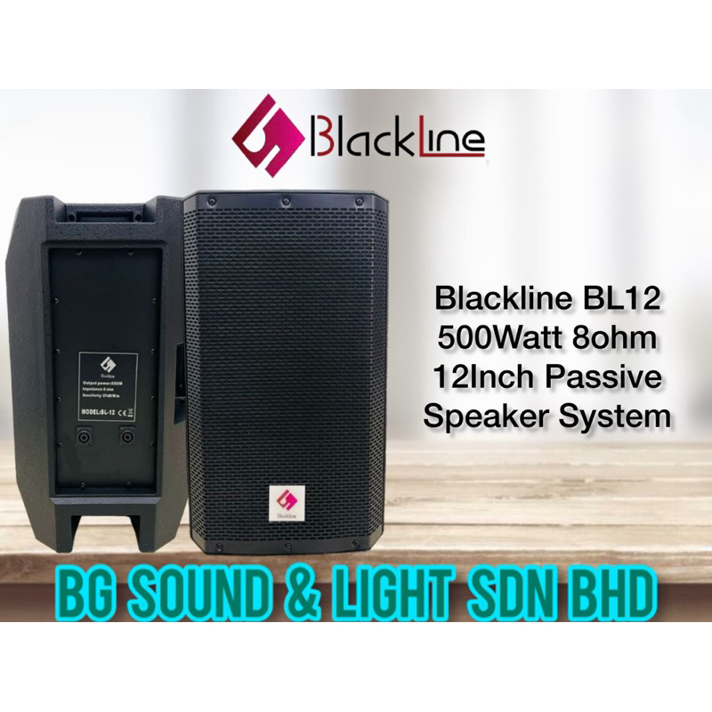 Blackline BL12 500Watt 8ohm 12Inch Passive Speaker System ( Per Unit ...