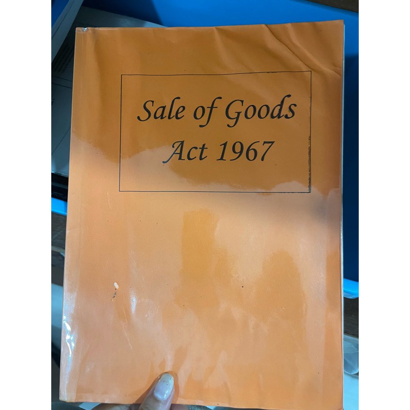 2nd Hand SALE OF GOODS ACT 1967 BOOK | Shopee Malaysia
