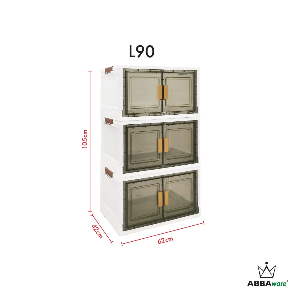 ABBAware 1/2/3/4/5 Layers Twin Doors Storage Cabinet / Stackable ...