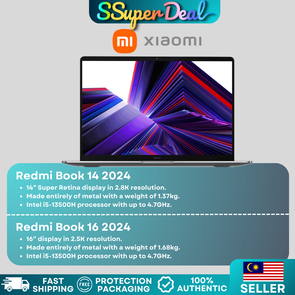 Xiaomi Redmibook 14 (2024) Laptop | Xiaomi Redmibook 16 (2024) Laptop ...