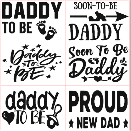 STICKER DAD TO BE SOON TO BE DAD DADDY TO BE PARENTS MOM AND DAD WISH ...