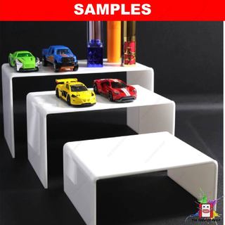 Acrylic U-Shape Display Stand White, Shoes Display Stand Rack | Shopee ...