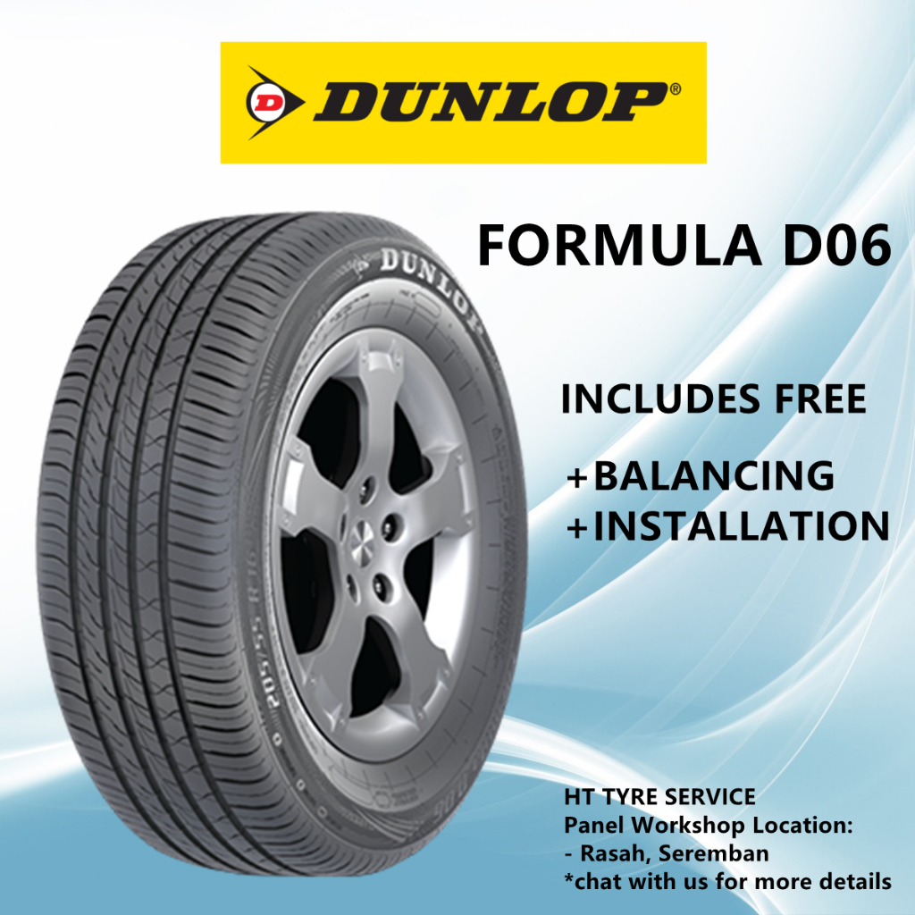 [Installation Available] DUNLOP FORMULA D06 15 16 17 18 19 TAYAR TYRE ...