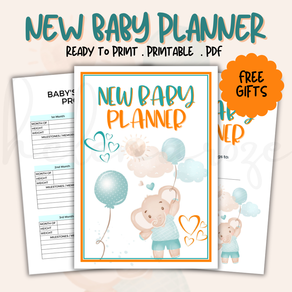 New Baby Planner Printable PDF, Baby Planner, Mom Planner, Pregnancy ...