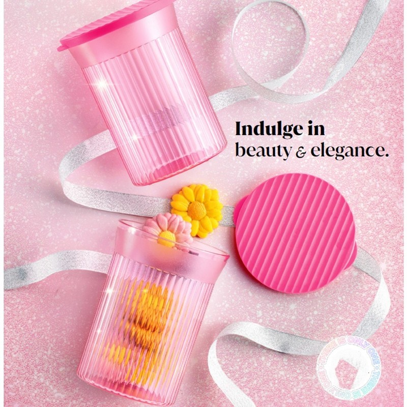 Tupperware Elegant Round Crystalline 630ml(1 unit /2 unit)( Bekas Kuih ...