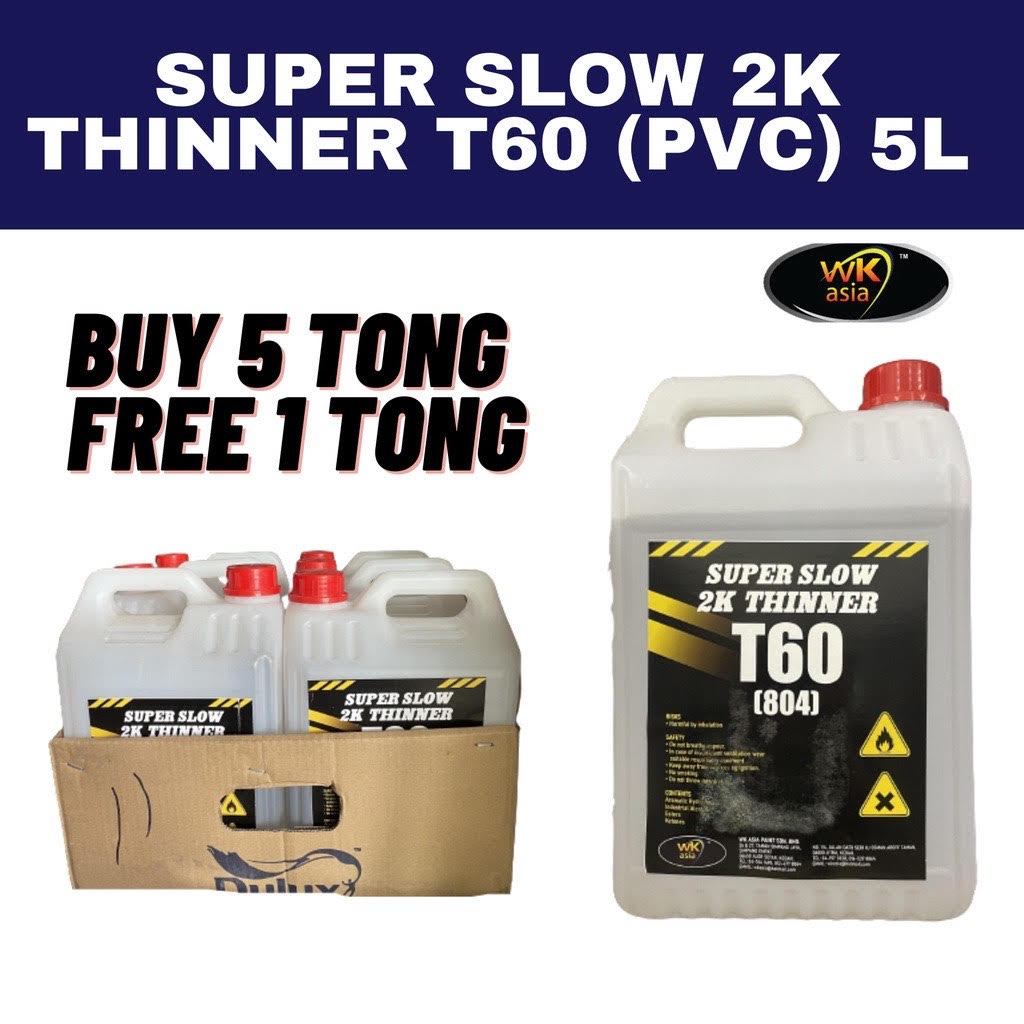 SUPER SLOW 2K THINNER FOR CAR PAINT 5L PVC (BUY 5 FREE 1) | Shopee Malaysia