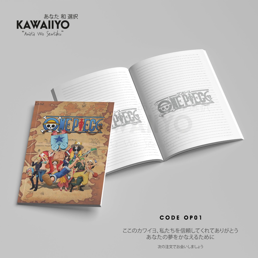 One Piece Note Book (A5) | Kawaiiyo | Shopee Malaysia