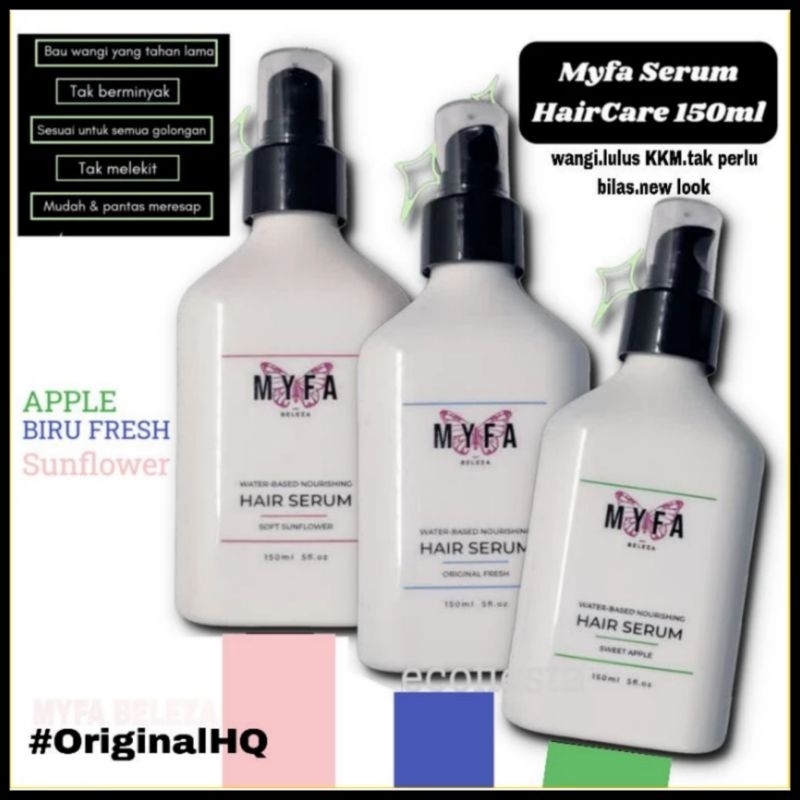 Myfa Hair Serum| Hair serum| Vitamin Rambut Merawat masalah rambut gugur | Shopee Malaysia