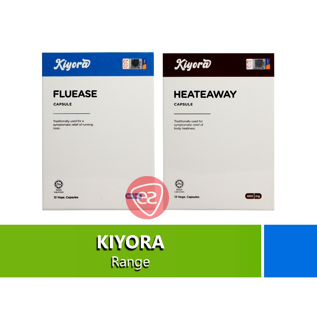 Kiyora Fluease Capsule / Cough And Phlegm Capsule / Heateaway Capsule 12s | Shopee Malaysia