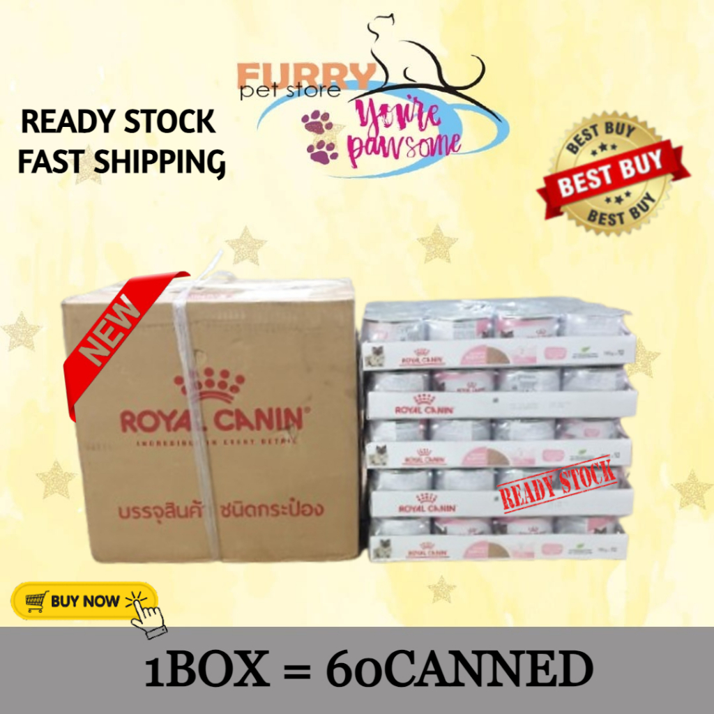 [ 1BOX = 60Tin ] Royal Canin Mother & Baby Cat Wet Canned Food - 195G | Shopee Malaysia