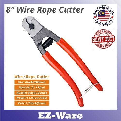 8" - 200mm HEAVY DUTY STEEL WIRE ROPE CUTTER 钢丝绳剪 | Shopee Malaysia