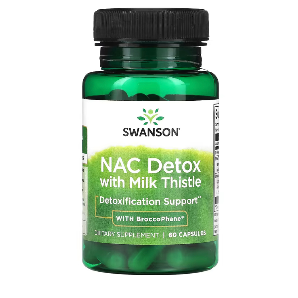 NAC Detox with Milk Thistle with BroccoPhane, Broccoli Sprout ...
