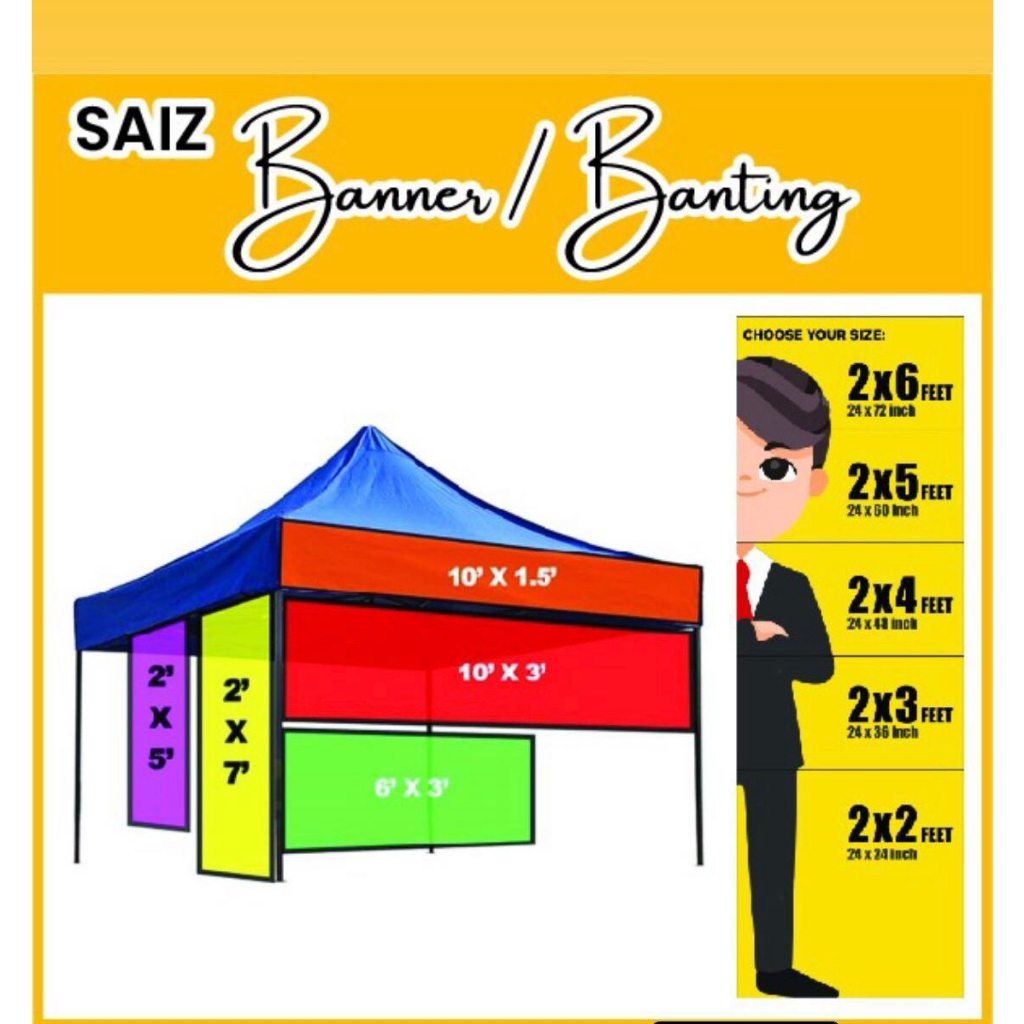 Banner Bunting Custom Size | Shopee Malaysia