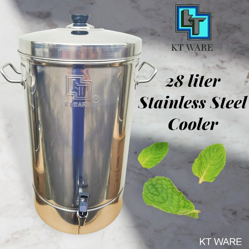 KT WARE 28L stainless steel cooler / water dispenser / berkas air steel ...