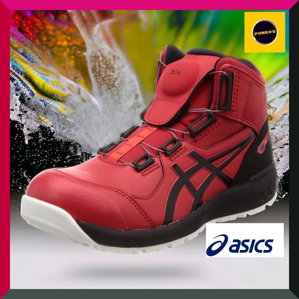 [Asics Working] Safety Shoes Work Shoes Winjob CP304 BOA JSAA Class A Prep Red/Black | Shopee ...