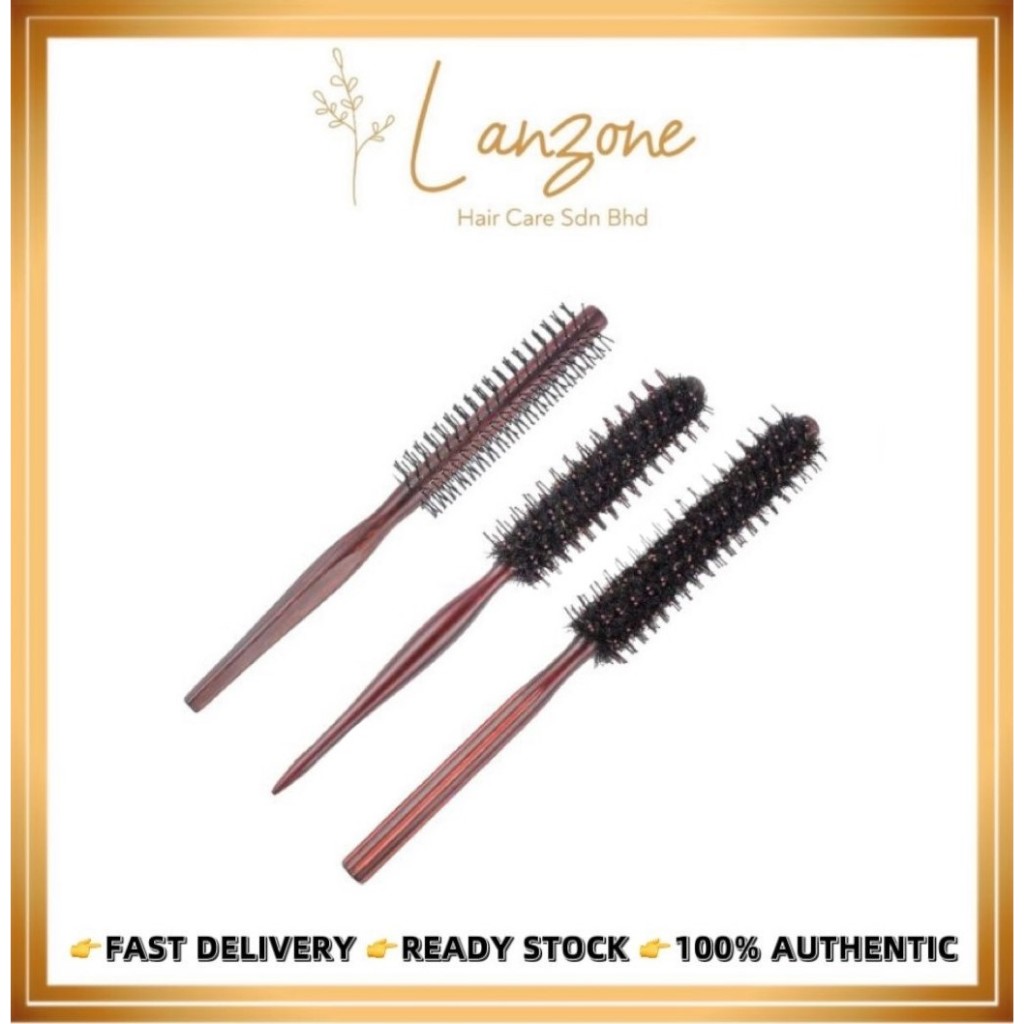 Wooden Rolling Comb Rossan Brush 420 Hair Comb Anti-Static Round Comb ...