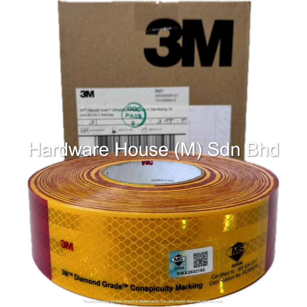 3M Diamond Grade Side Marking Reflector Sticker Type 5 Conspicuity ...
