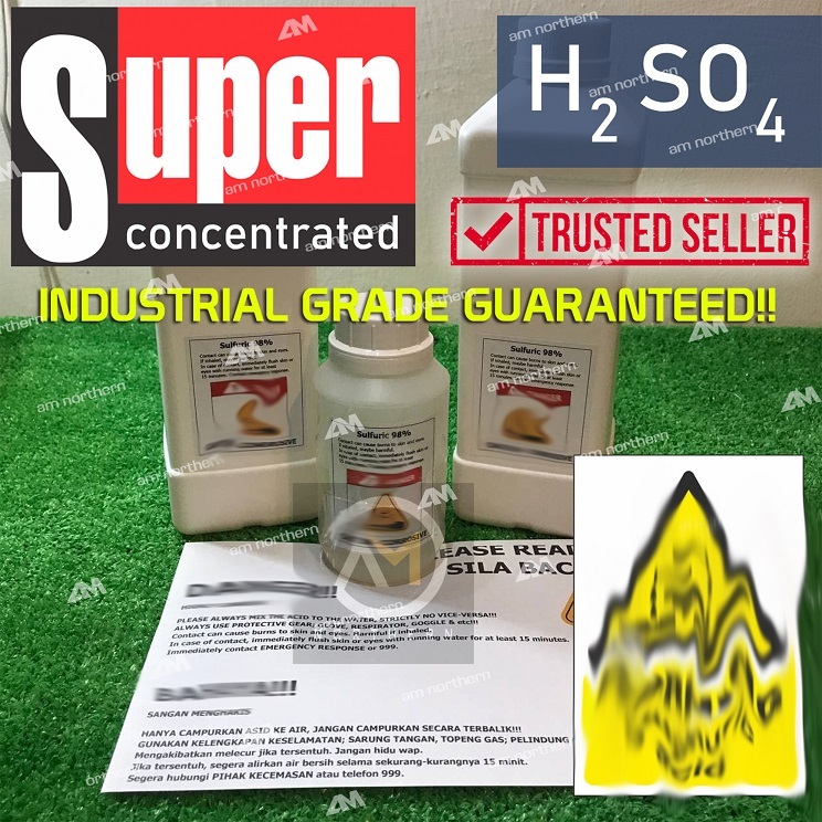 h2so4 98% (H2SO4) INDUSTRIAL GRADE | Shopee Malaysia