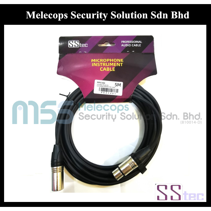SSTEC XLR Male To XLR female Mic Cable (MPC480-5M/10M/15/20M) | Shopee ...