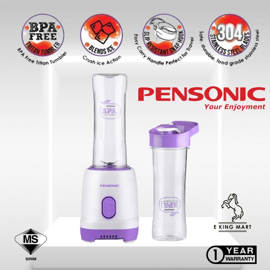 Pensonic Personal Blender PB-4004V Portable Blender With 2 Sport Bottle ...