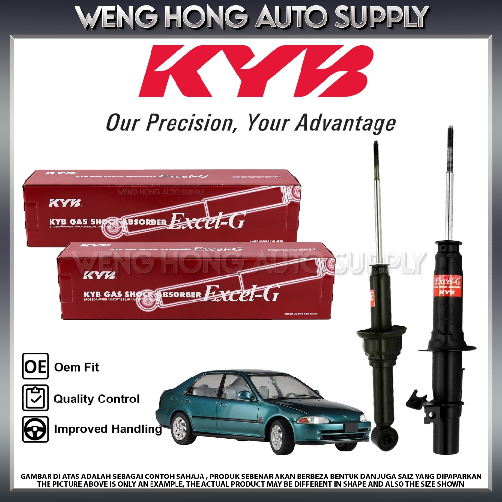 [ Kayaba ] Honda Civic EG SR4 Front / Rear Shock Absorber KYB Excel-G ( Gas ) | Shopee Malaysia