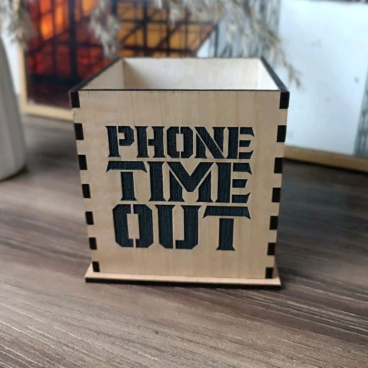 Wooden Box Phone Time Out Restorant House / Storage box / Crate Box ...