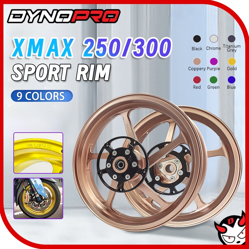 Dynopro Xmax 250 300 Sport Rim CNC Forged Yamaha X-Max Set Front Rear ...