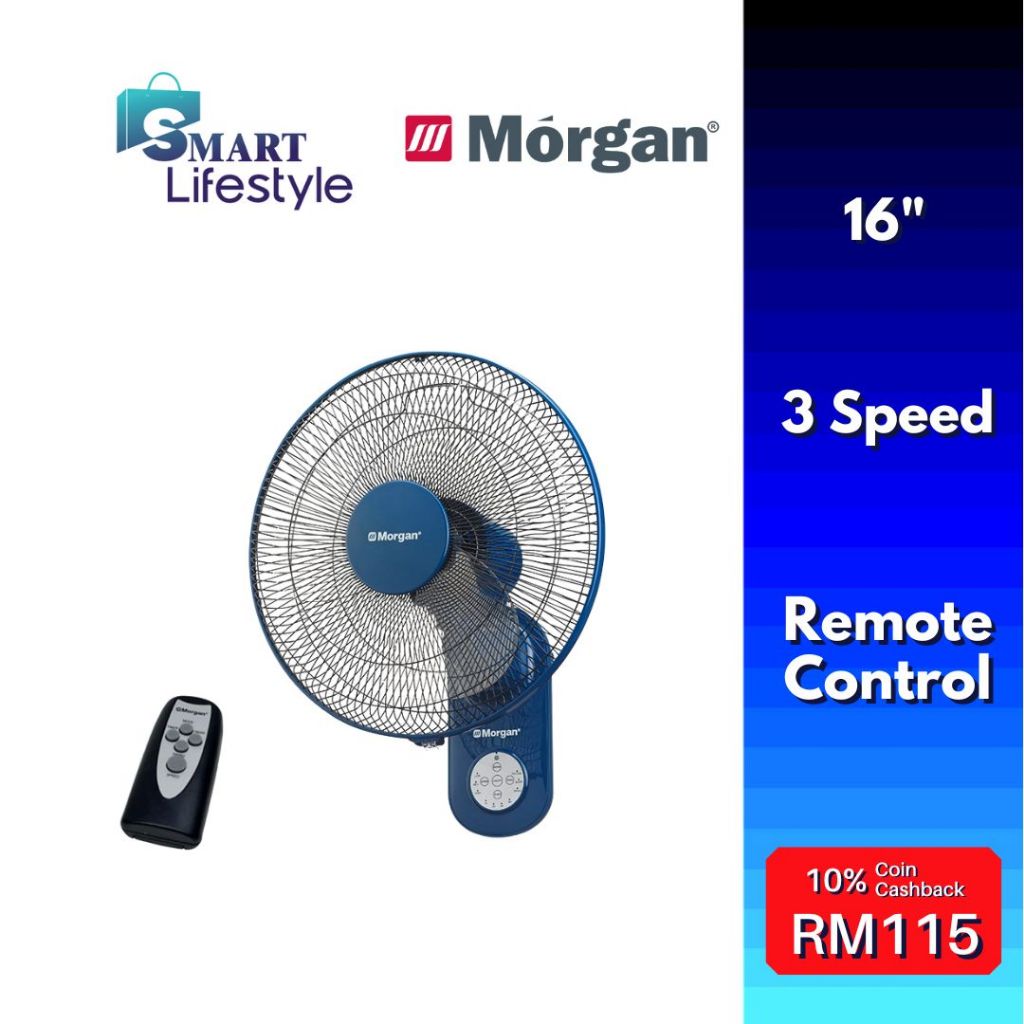 Morgan Wall Fan with Remote Control (16") MWF-NC169RC | Shopee Malaysia