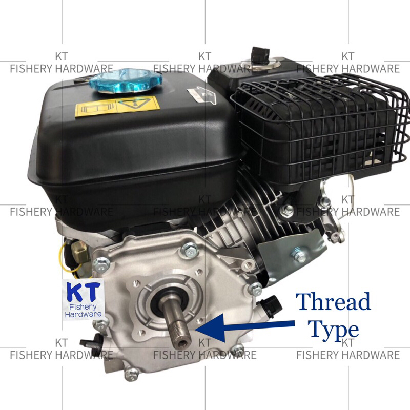 HEAVY DUTY Gasoline 6.5HP Petrol Engine 19mm Key Type Thread Type ...