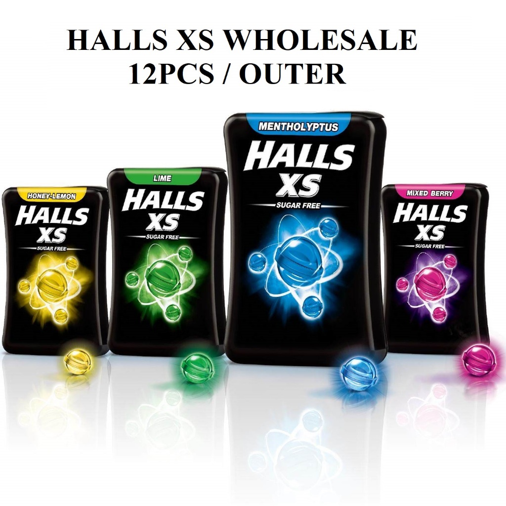 [WHOLESALE] HALLS XS EXCITING SUGAR FREE MINI CANDY (12PCS X 13.8G ...