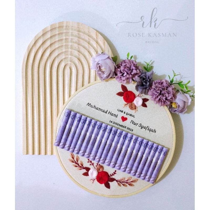 Embroidery Mas Kahwin Tunang Nikah Ijab Kabul Hantaran | Shopee Malaysia