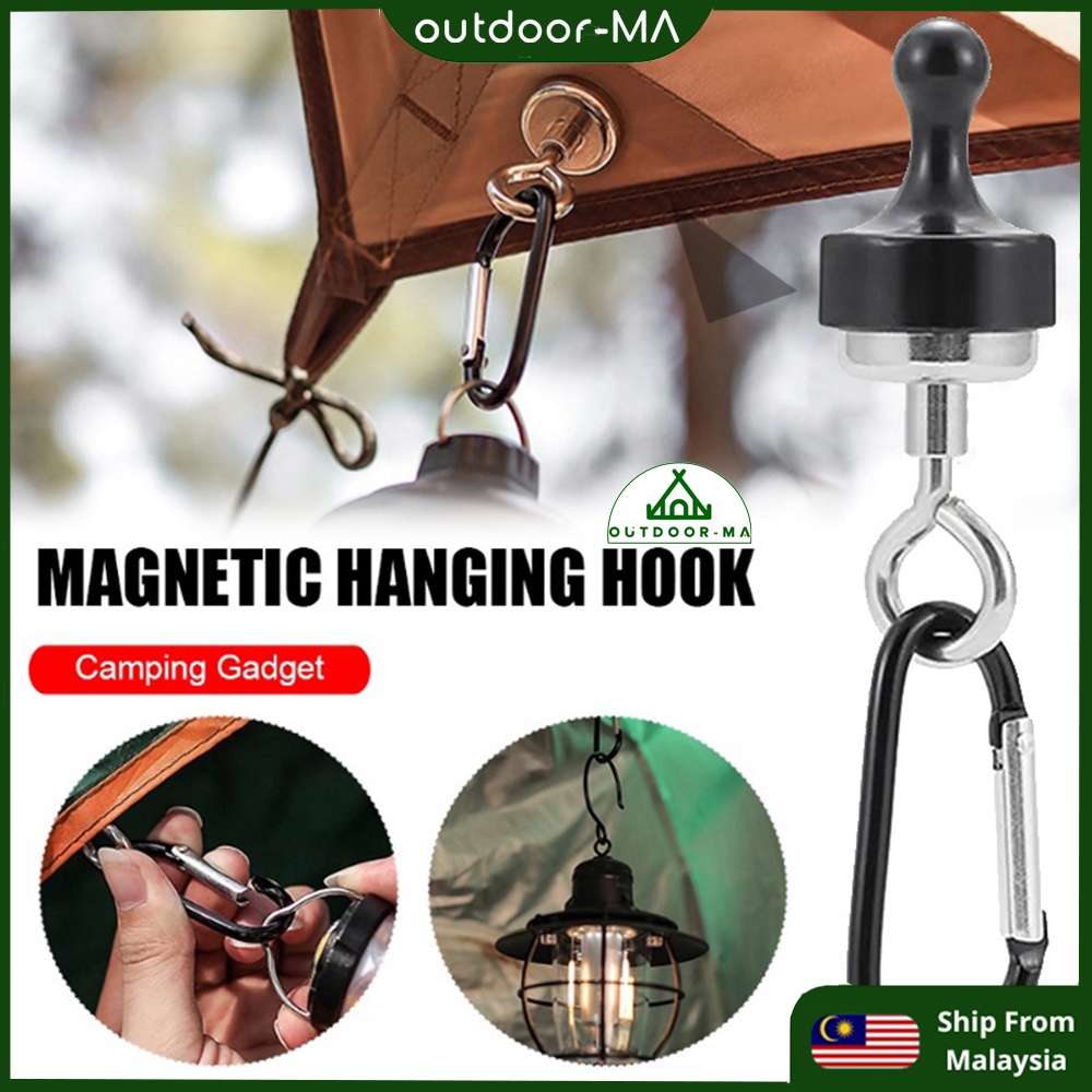 Outdoor Multipurpose Magnet Hook Tent Flysheet Canopy Camping Pole Tarp ...