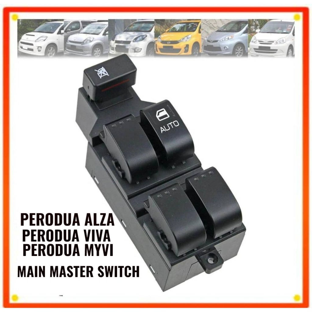 PERODUA MYVI ALZA VIVA POWER WINDOW MAIN MASTER SWITCH PINTU CERMIN ...