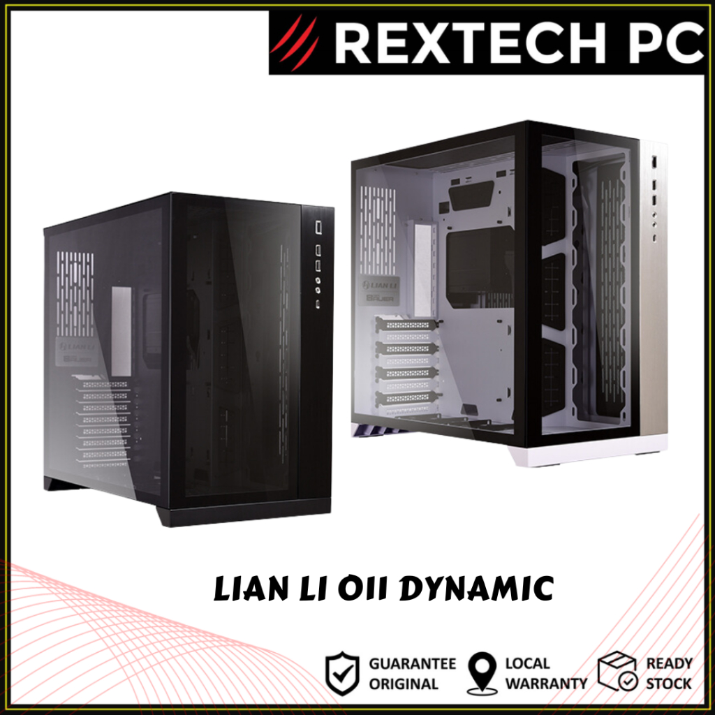 LIAN LI PC-O11 DYNAMIC E-ATX PC Desktop Casing - Black / White | Shopee ...