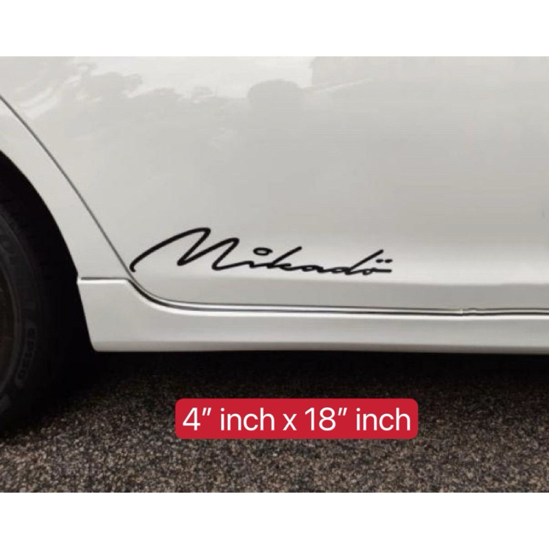 (Ready Stock)S100# 1set2pcs Mikado Signature Door Side Vinyl Sticker ...